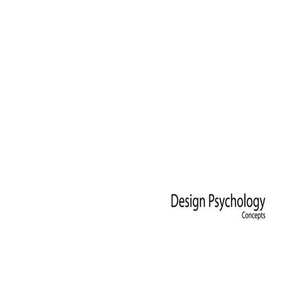 Design Psychology: Concepts | PDF