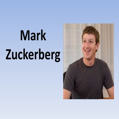 Mark Zuckerberg Pptx