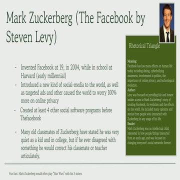 Mark Zuckerberg Biography Green Steven Levy Facebook | PDF