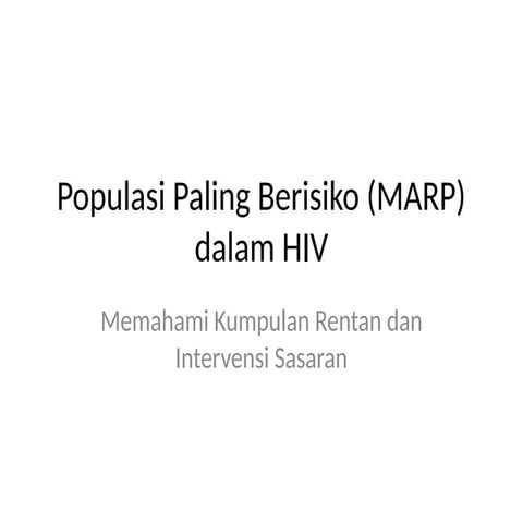 most people at risk in people living with hiv(plhiv) 2 | PPTX