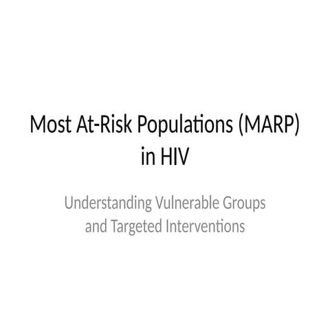 most people at risk in people living with hiv(plhiv) | PPTX