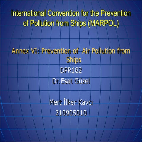 MARPOL Convention of Marine Pollution ANNEX VI.ppt