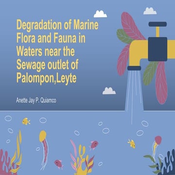 Marine Pollution Research Proposal: Sewage Discharge | PPTX