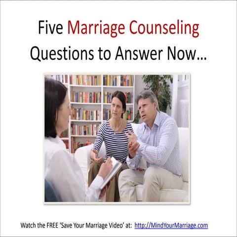 Marriage Counseling Questions - What to Ask | PPT