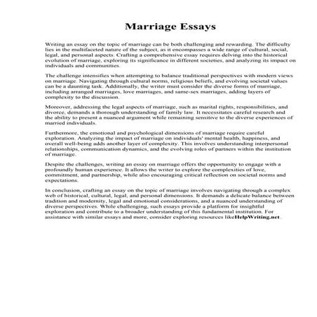 Marriage Essays.pdf