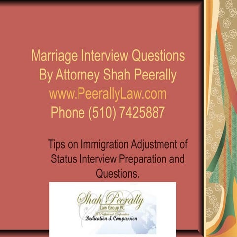 Immigration Marriage interview questions | PPT