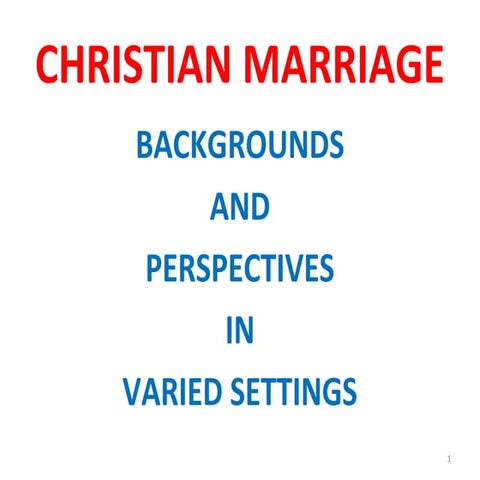 Marriage models | PPT