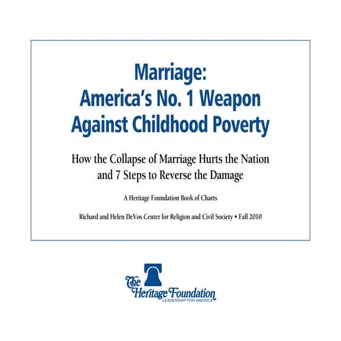 Marriage and Poverty in the United States | PDF