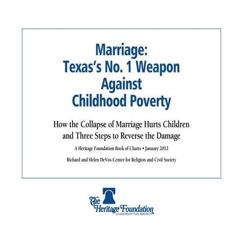 Marriage & Poverty: Texas | PDF