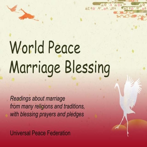 Marriage Wisdom and Blessing | PPT