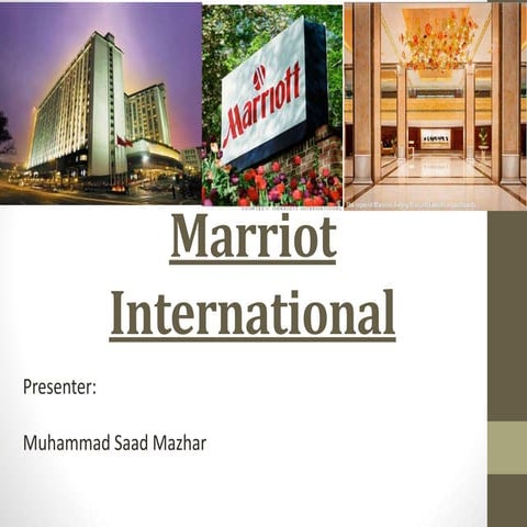 Marriot international slides | PPTX