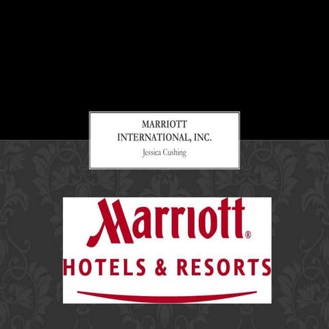 Marriott international, inc Digital Marketing Strategy | PPTX