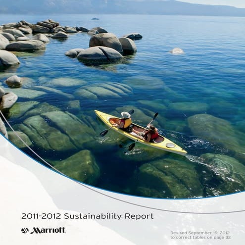 Marriott sustainabilityreport 2011and2012condensed4mb | PDF