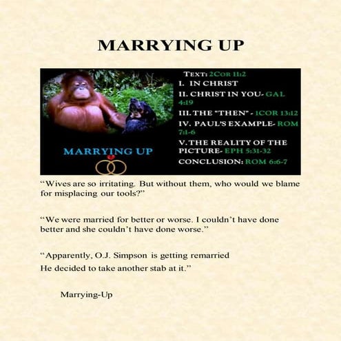 MARRYING UP | DOCX