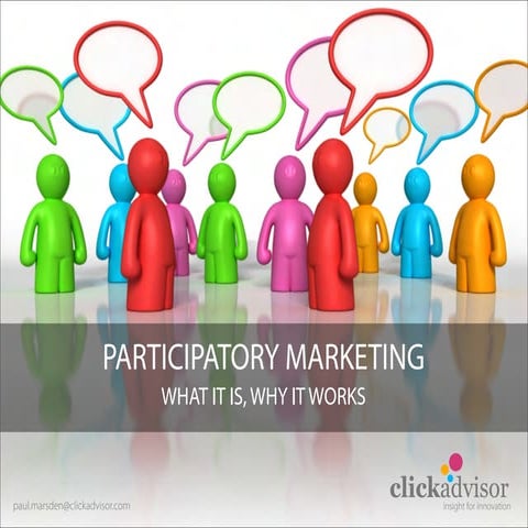 Participatory Marketing - What it is, How it Works | PDF