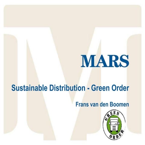 Mars Green Order Frans Van Den Boomen | PDF | Logistics | Business