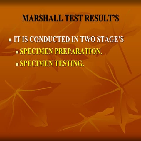 Marshall Test Pptx