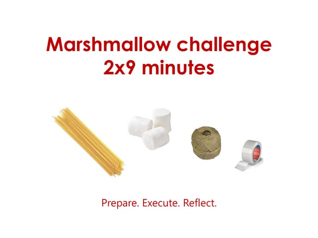 Spaghetti tower- Marshmallow Challenge | PPT