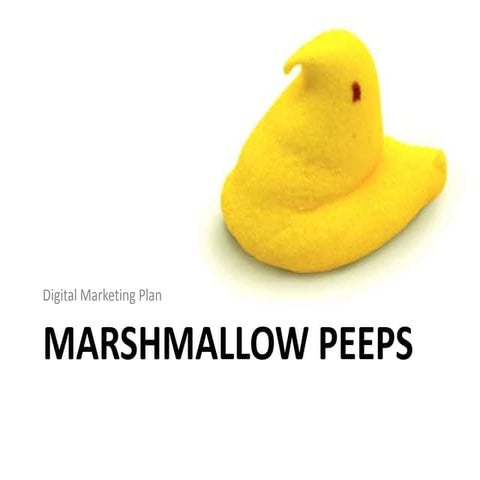 Marshmallow Peeps Digital Marketing Plan | PPTX