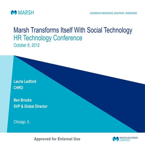 Marsh Transforms Itself With Social Technology - HR Technology ...