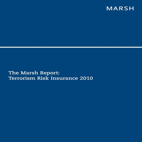 The Marsh Report-Terrorism Risk Insurance 2010 | PDF