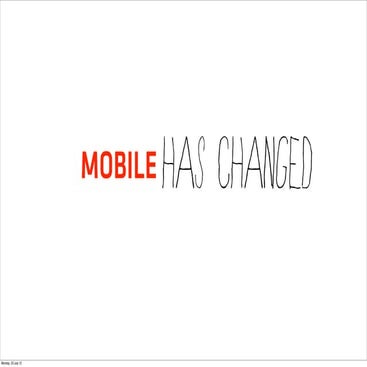 Mobile has changed everything | PDF