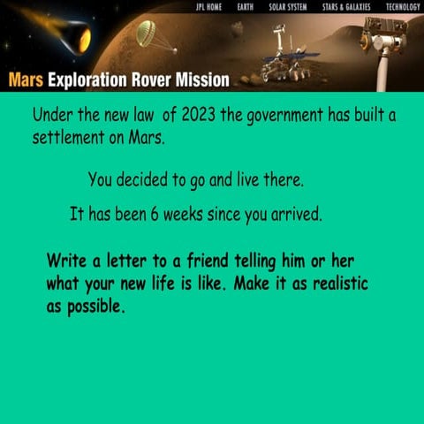 Mars Letter | PPT