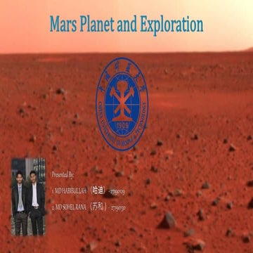 Mars planet and exploration | PPT
