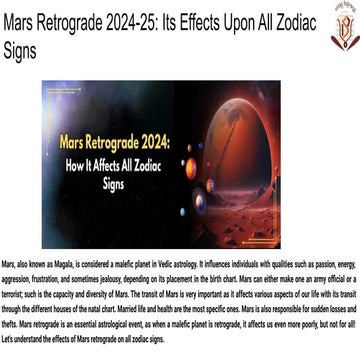 Mars Retrograde 2024-25_ Its Effects Upon All Zodiac Signs.pdf