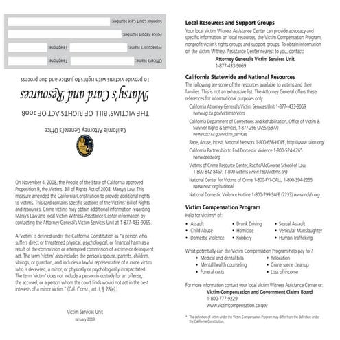 Marsy's rights | PDF