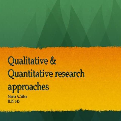Marta clase 1 presentation qual quant | PPT