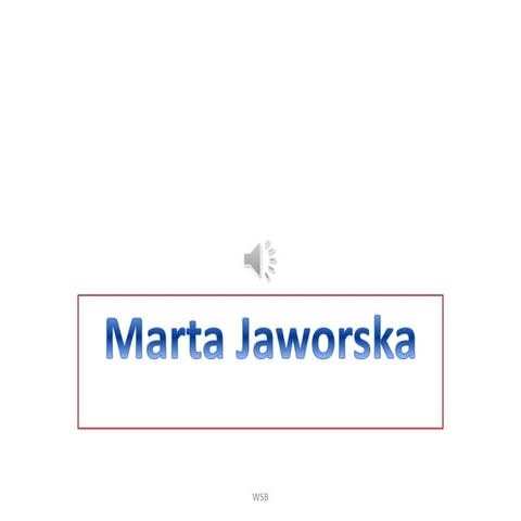 Marta jaworska | PPTX