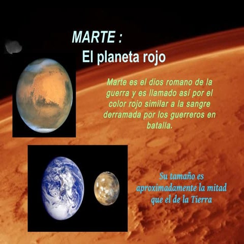 Marte el planeta rojo | ODP