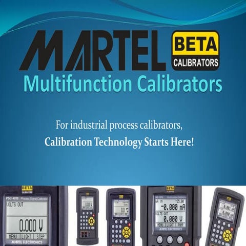 Martel Multifunction Calibrators | PDF