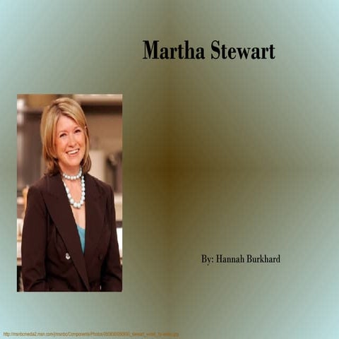 Martha Stewart | PPT | Genres