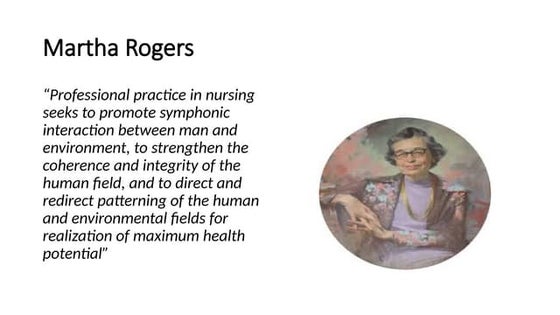 Martha rogers theory | PPTX