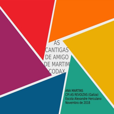 As cantigas de amigo de Martim Codax | PDF