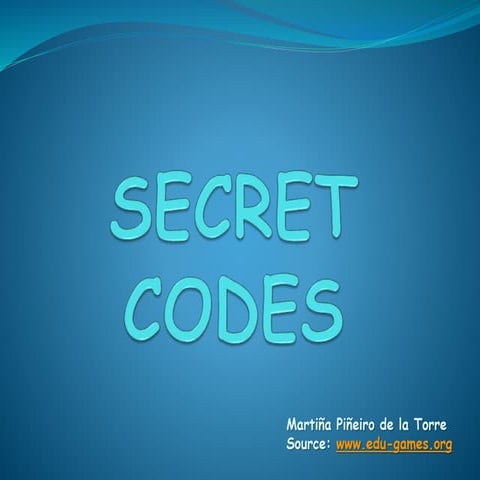 Secret codes | PPTX