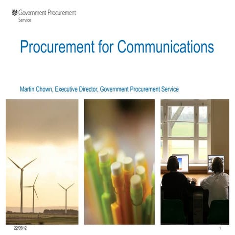 Martin Chown: Communications Procurement Landscape | PPT