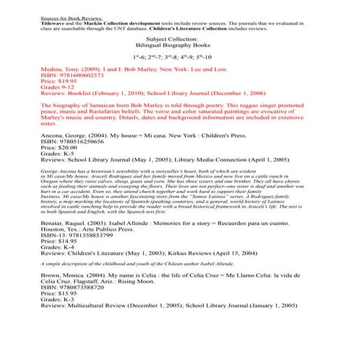 Martinez bilingual biographybooks | DOC