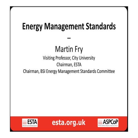 BSI ISO5001 Seminar - Energy Management Standards | PDF