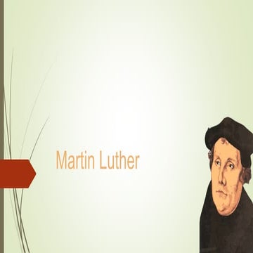 Martin luther a great leader | PPTX