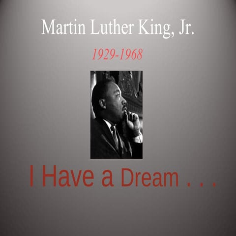 Dr. Martin Luther King Jr. | PPT