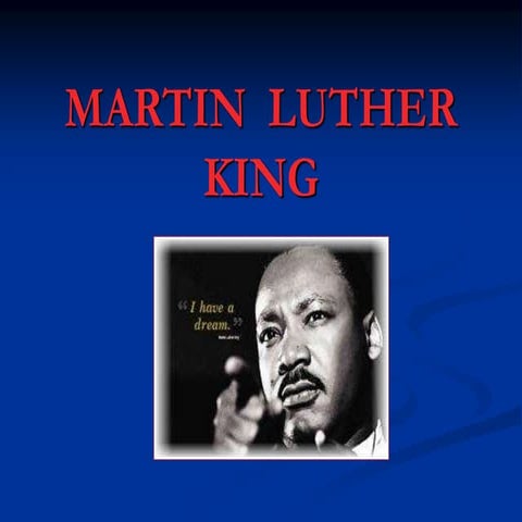 Presentación Martin Luther King | PPT