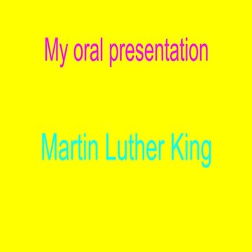 Martin luther king jr presentation | PPSX