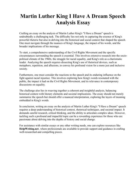 Martin Luther King Civil Rights Movement Essay.pdf | Civic affairs ...