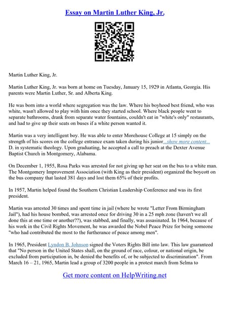 Martin luther king jr presentation | PPSX | National & Civic Holidays ...
