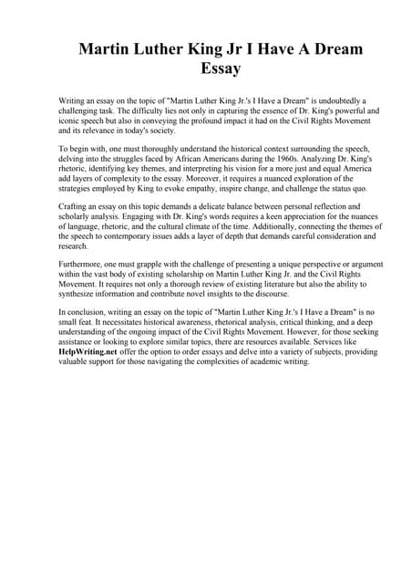 I Have A Dream Speech Analysis Essay.pdf