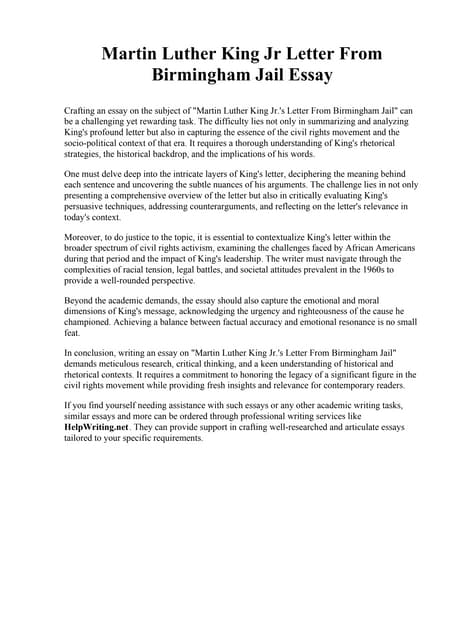 Martin Luther King Jr I Have A Dream Essay.pdf