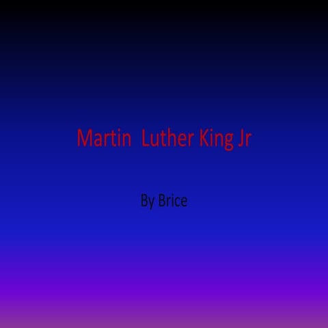 Martin Luther King Jr Slide Show | PPTX